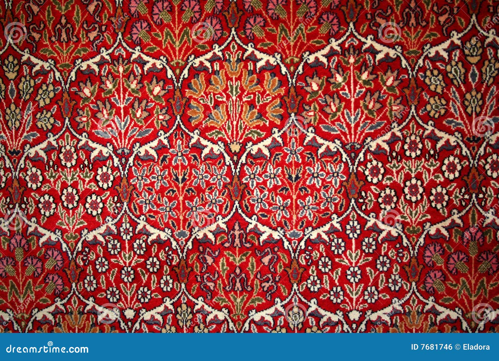Turkish Carpet with Pattern Stock Photo - Image of shape, knot: 7681746
