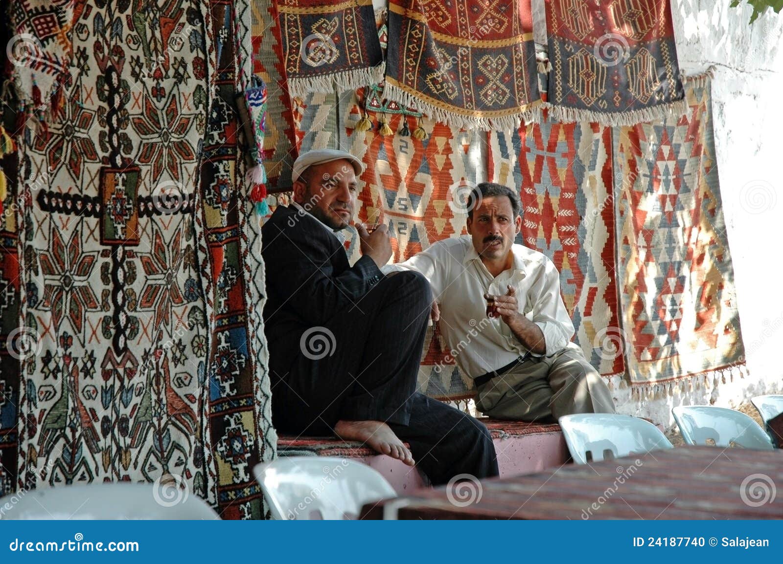 Turkish Carpet Vendors Selling Their Carpets Editorial Image - Image of ...