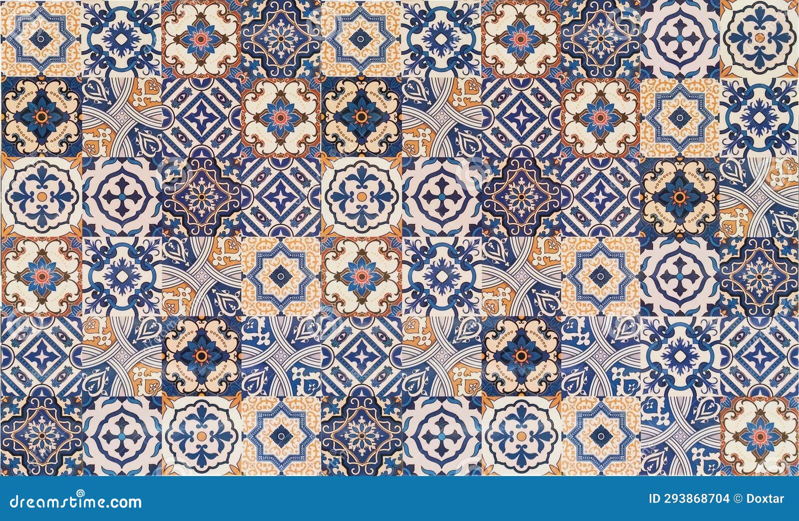 Turkish Ceramic Tiles Texture Stock Photo - Image of antique, texture ...