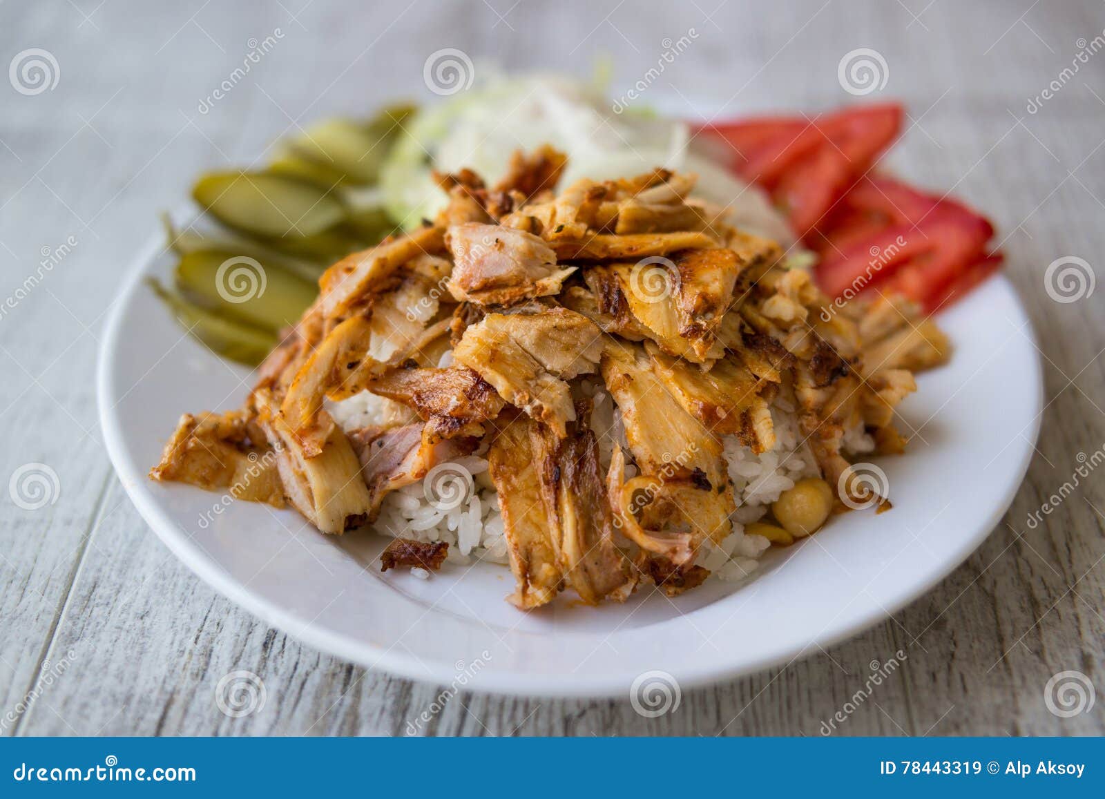 Chicken Doner Kebab With Potatoes Royalty-Free Stock Photography ...