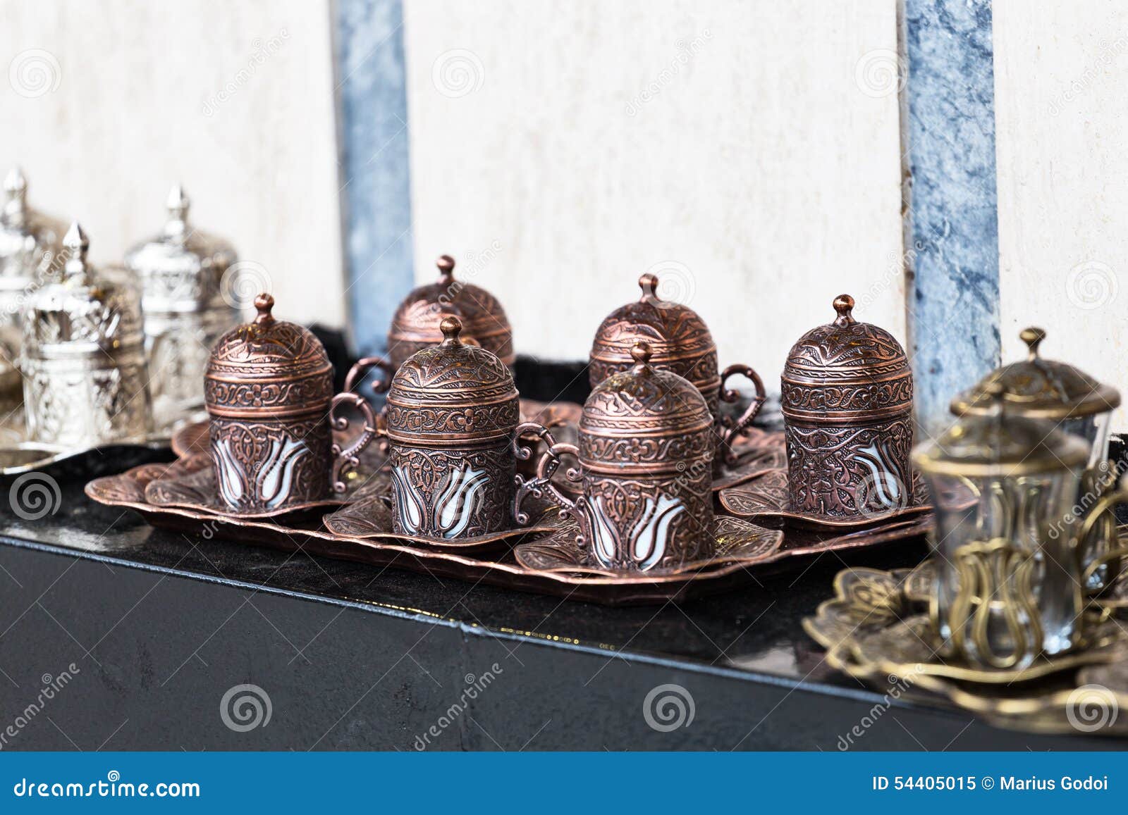 Turkish coffee cup set stock image. Image of ceramic - 54405015
