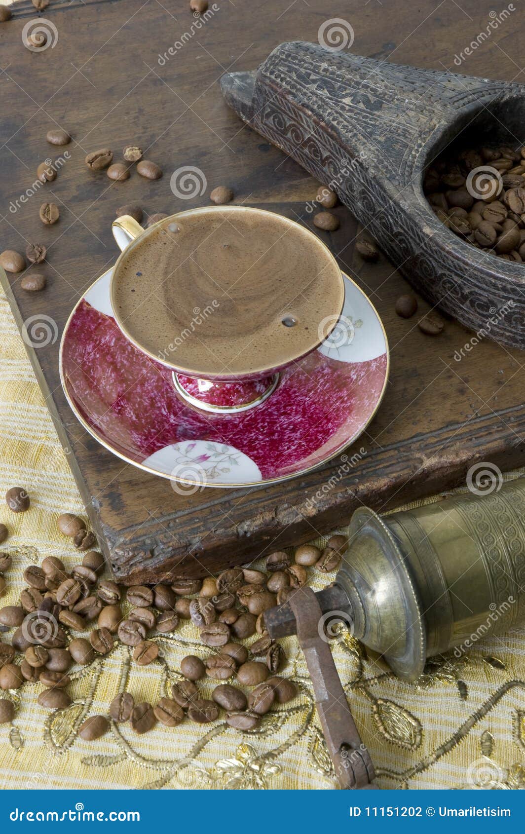 Turkish Coffee - Greek Coffee Stock Photo - Image of pink, vertical ...