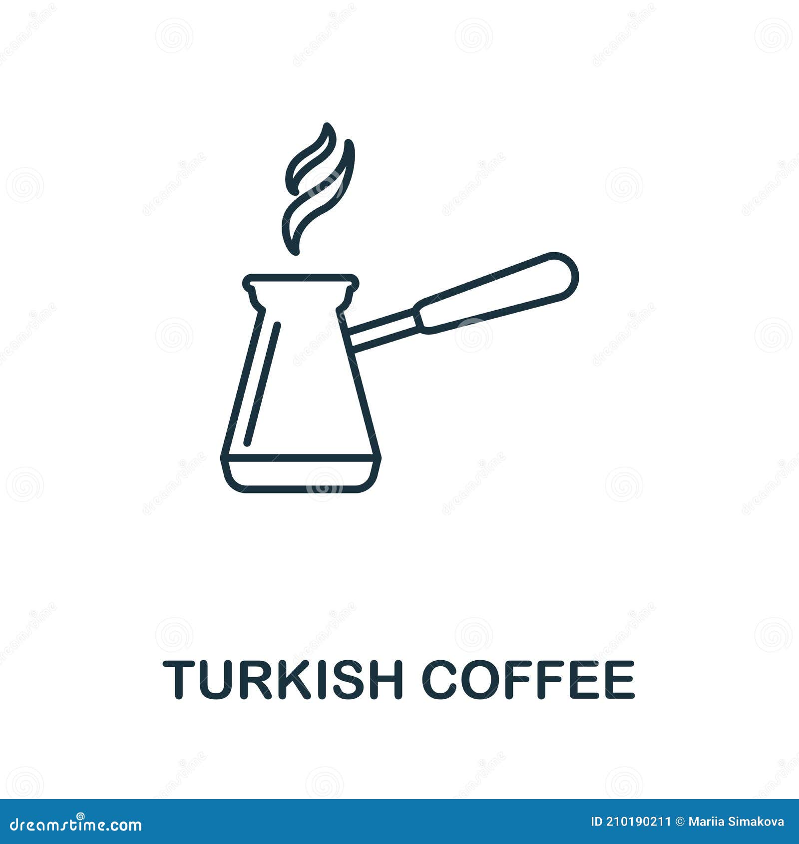Turkish Coffee Icon. Simple Element from Drinks Collection. Creative ...