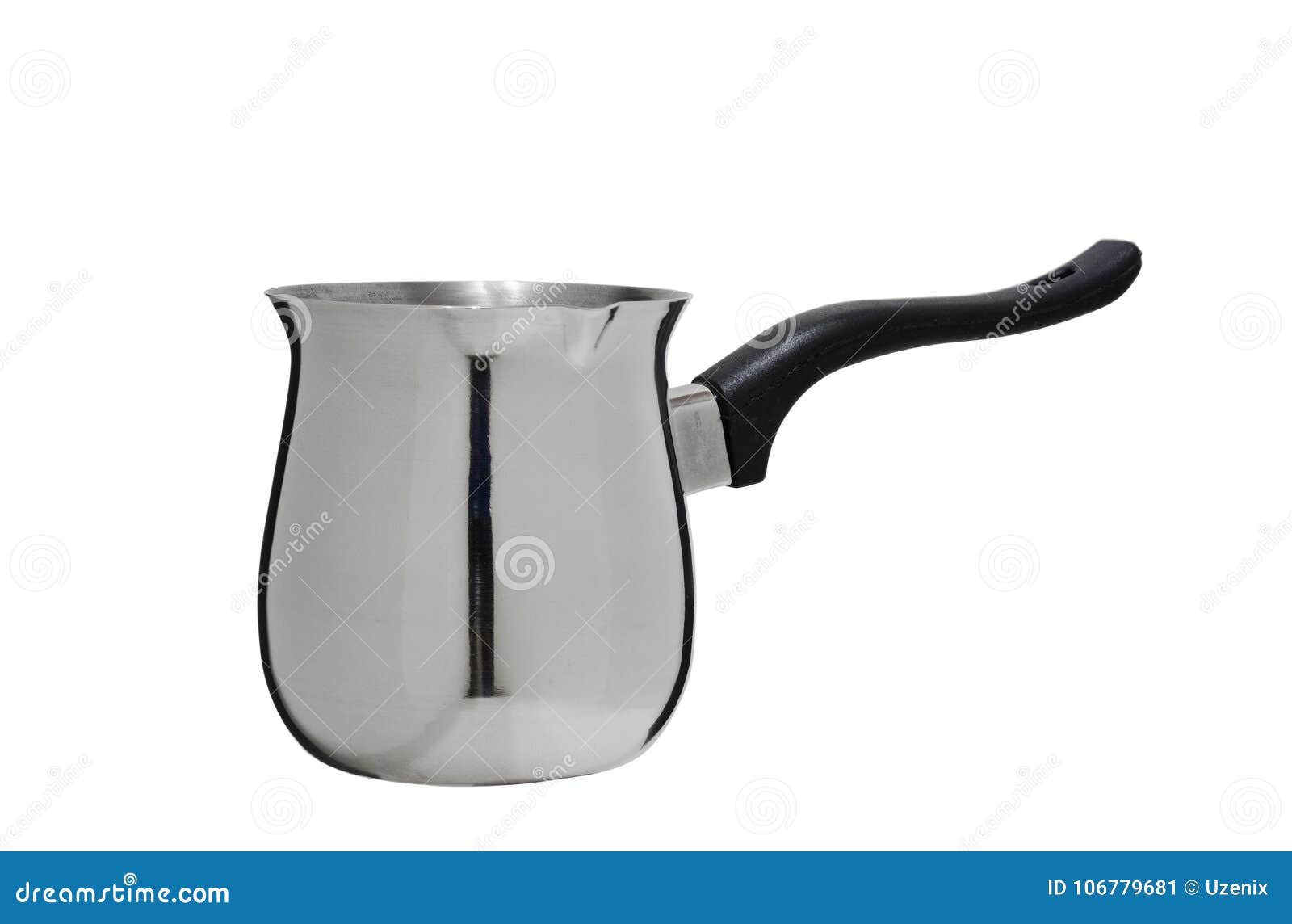 Turkish Coffee Pot, Cezve Isolated on White Background Stock Image ...