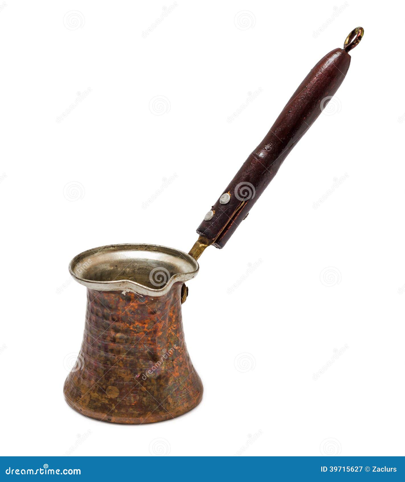 Turkish coffee pot stock image. Image of cooking, bronze - 39715627