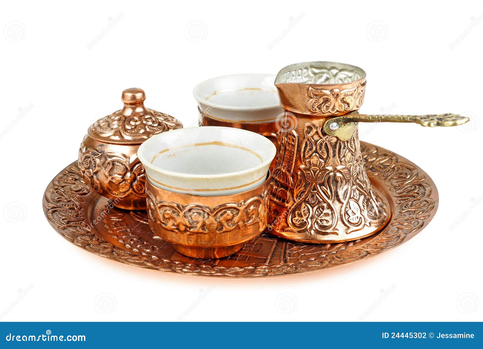 Turkish coffee set stock photo. Image of cezve, coffee - 24445302