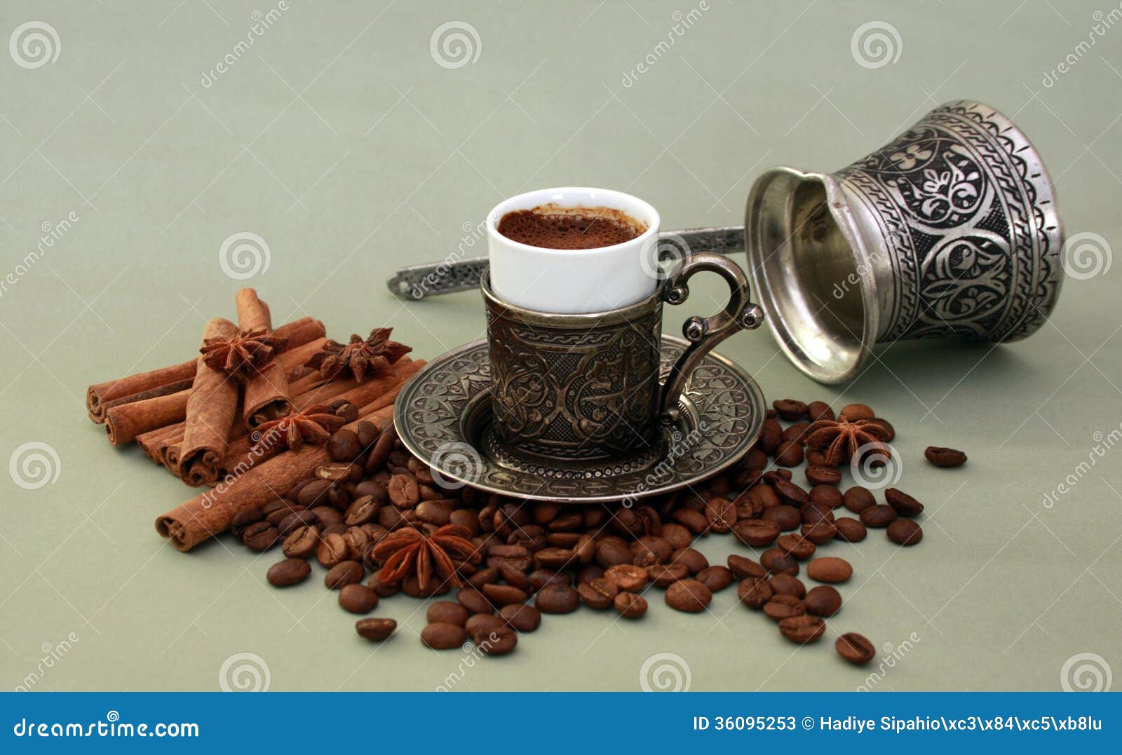 Turkish coffee stock image. Image of coffee, liquid, cinnamon - 36095253