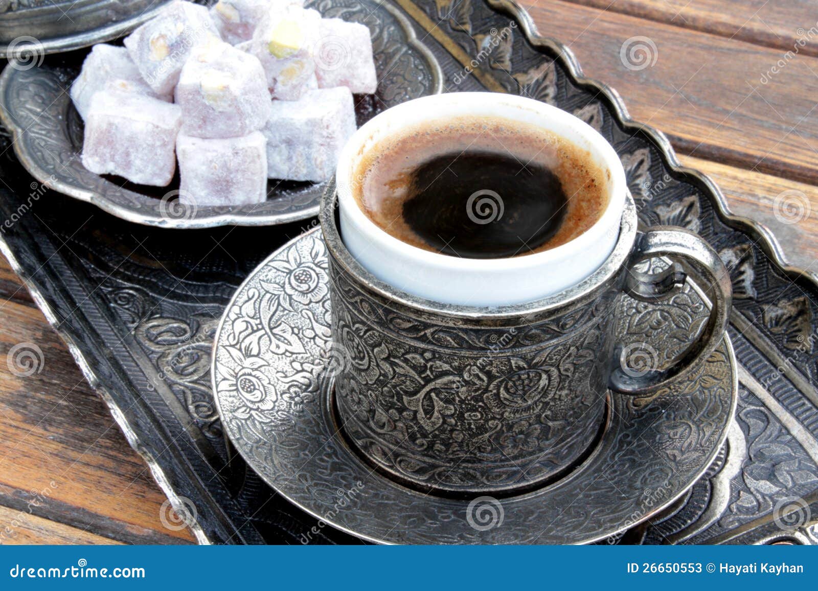 Turkish Coffee and Turkish Delight Stock Image - Image of turkey, brew ...