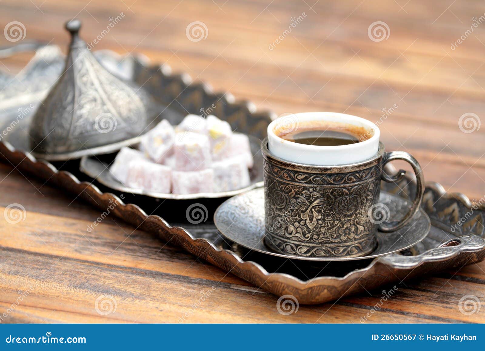 Turkish Coffee and Turkish Delight Stock Image - Image of palace ...