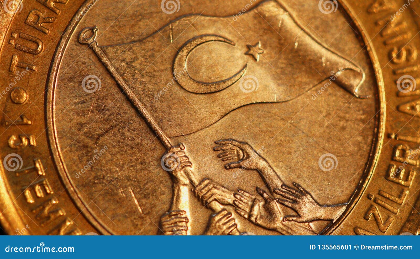 Turkish Coins Money Close-up Stock Image - Image of tokens, united ...