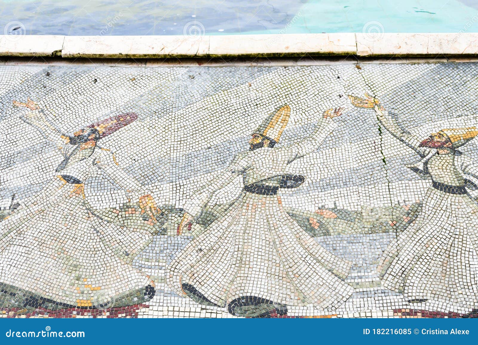 Turkish Colorful Pattern Mosaic, Mosque Graphic Seamless Pattern Stock ...