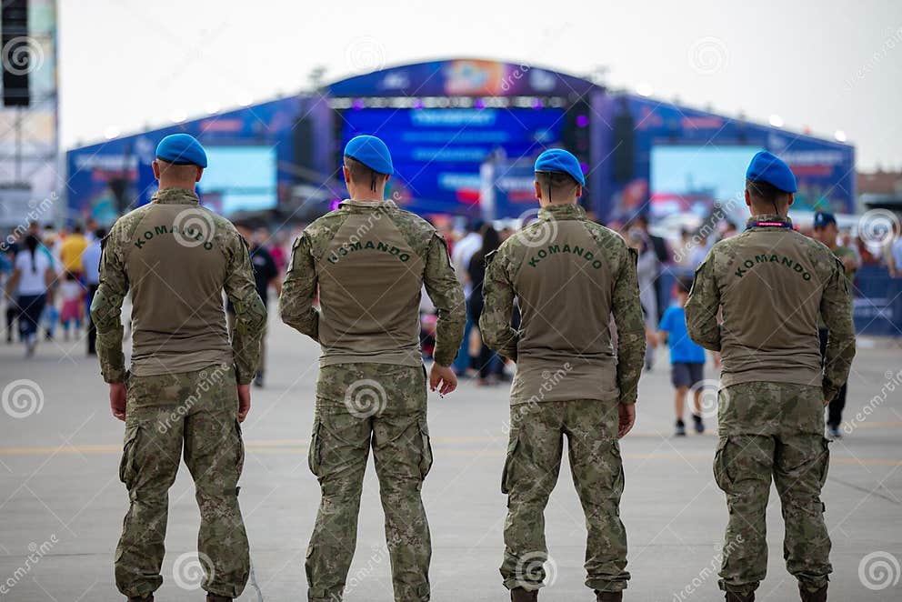 Turkish Commandos in Uniform at Teknofest Ankara. Editorial Photography ...
