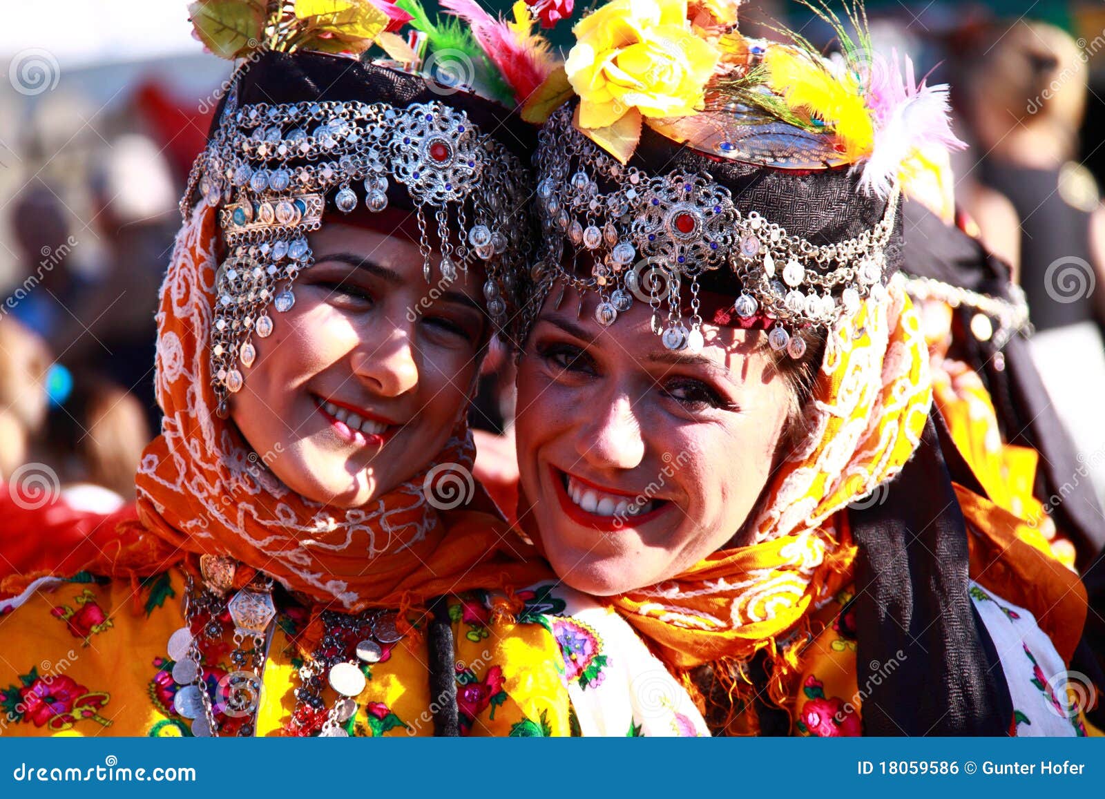 Turkish dancers editorial photo. Image of orange, dancers - 18059586