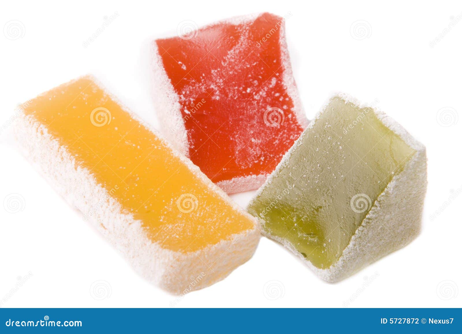 Turkish Delight In The Box Isolated On A White Background. Sweet ...