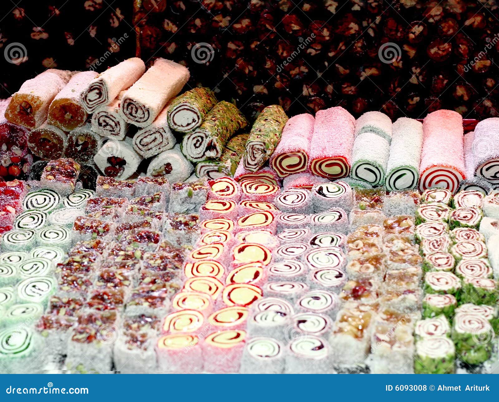 Turkish Delight assortment stock photo. Image of delicious - 6093008