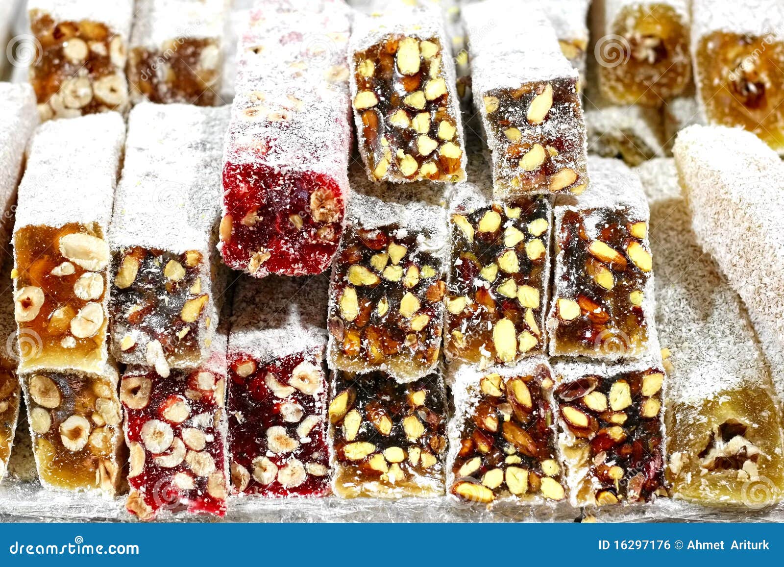 Turkish Delight Bars on Sale Stock Photo - Image of fruity, shop: 16297176