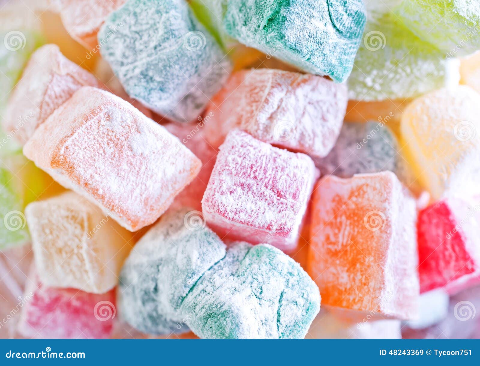 Turkish delight stock image. Image of blue, group, gourmet - 48243369