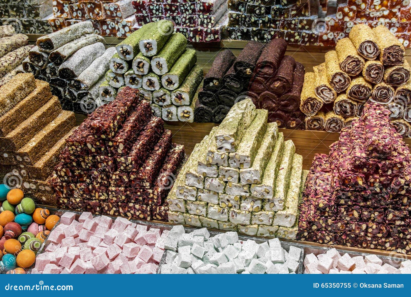 Turkish delight or lokum stock image. Image of istanbul - 65350755