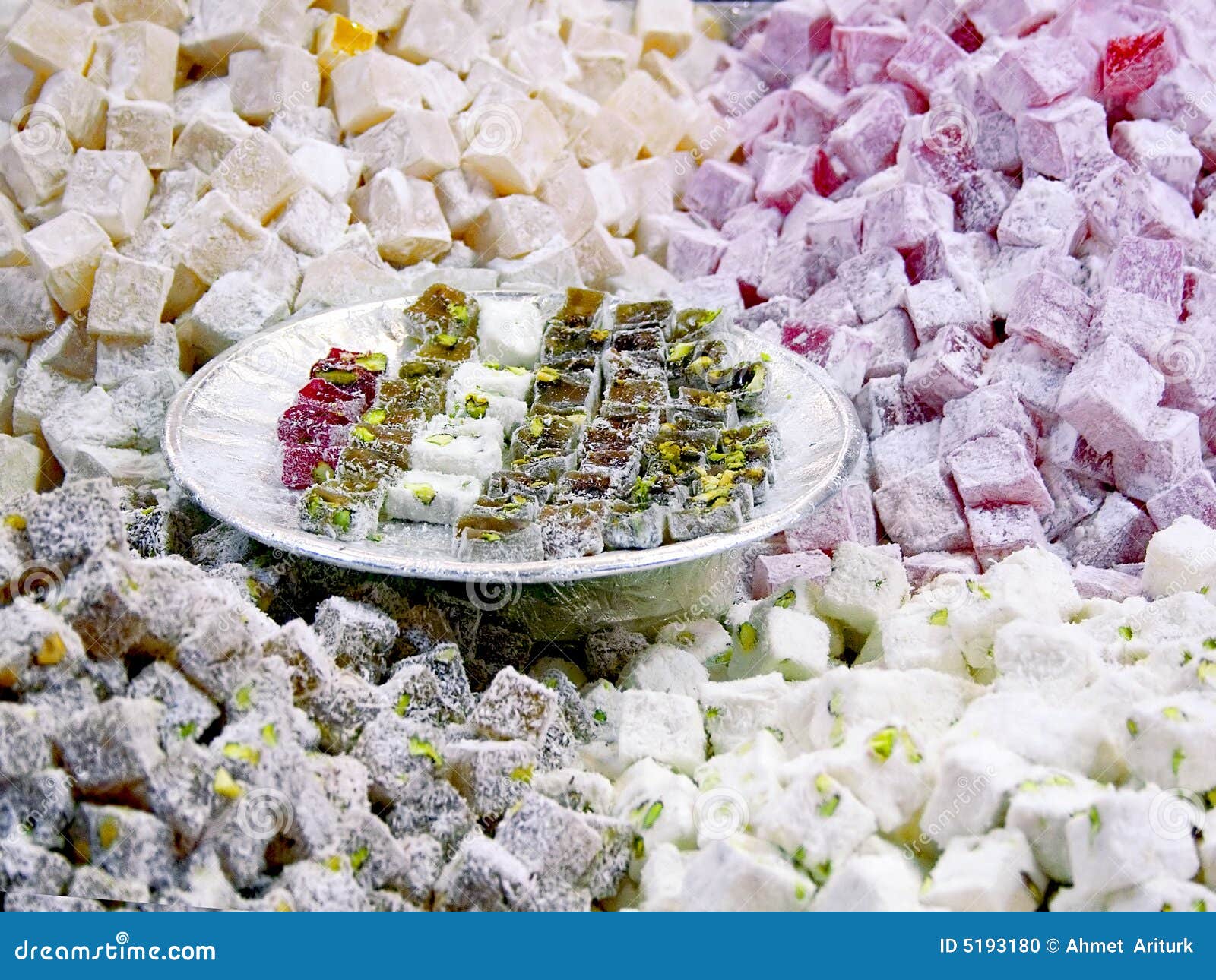 Turkish Delight plate stock photo. Image of delicious - 5193180