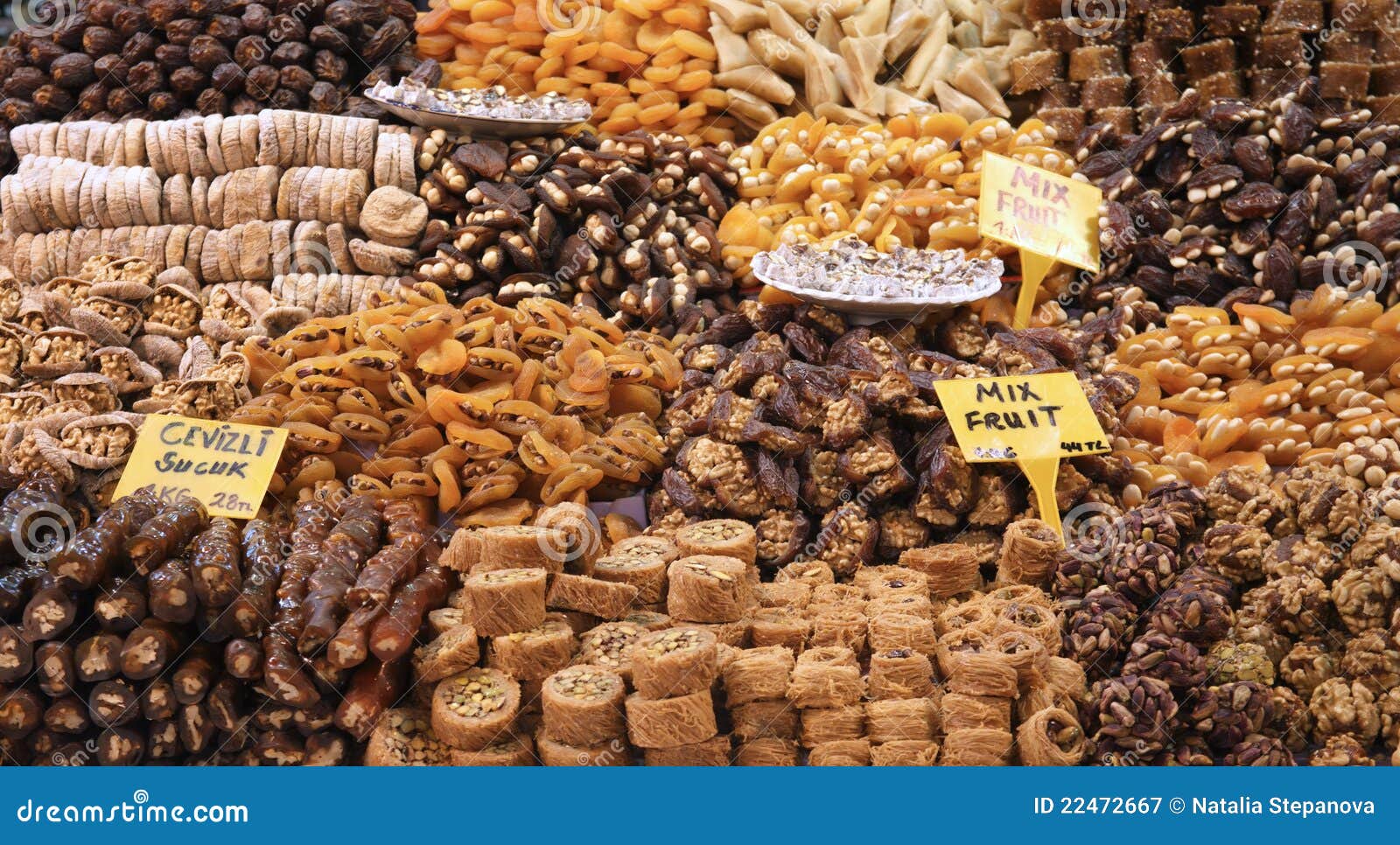 Turkish Delight Sold in the Bazaar Stock Image - Image of istanbul ...
