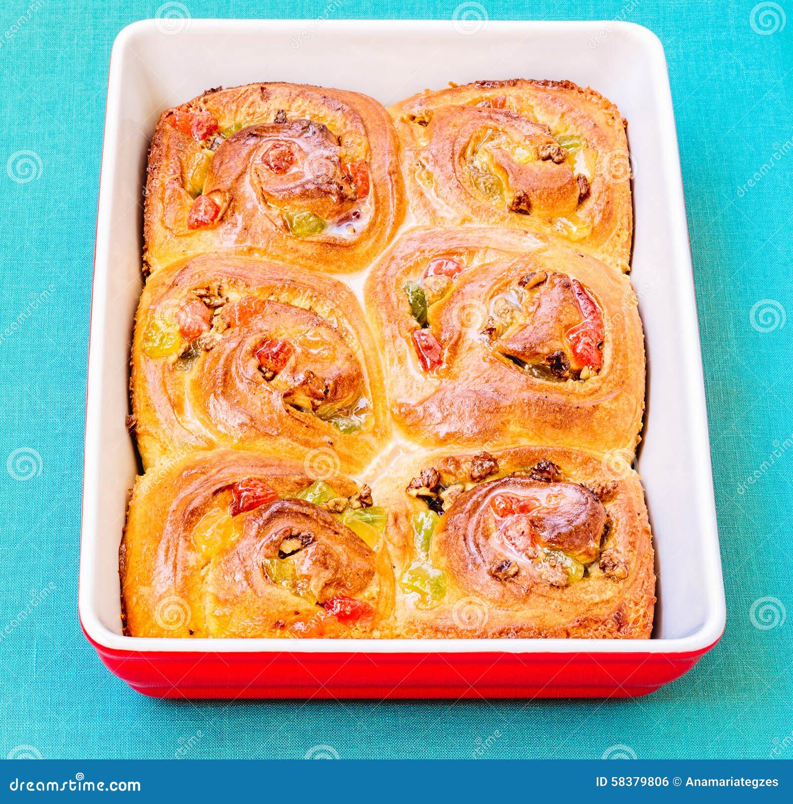 Turkish Delight Sourdough Rolls Stock Photo - Image of sweet, turquoise ...