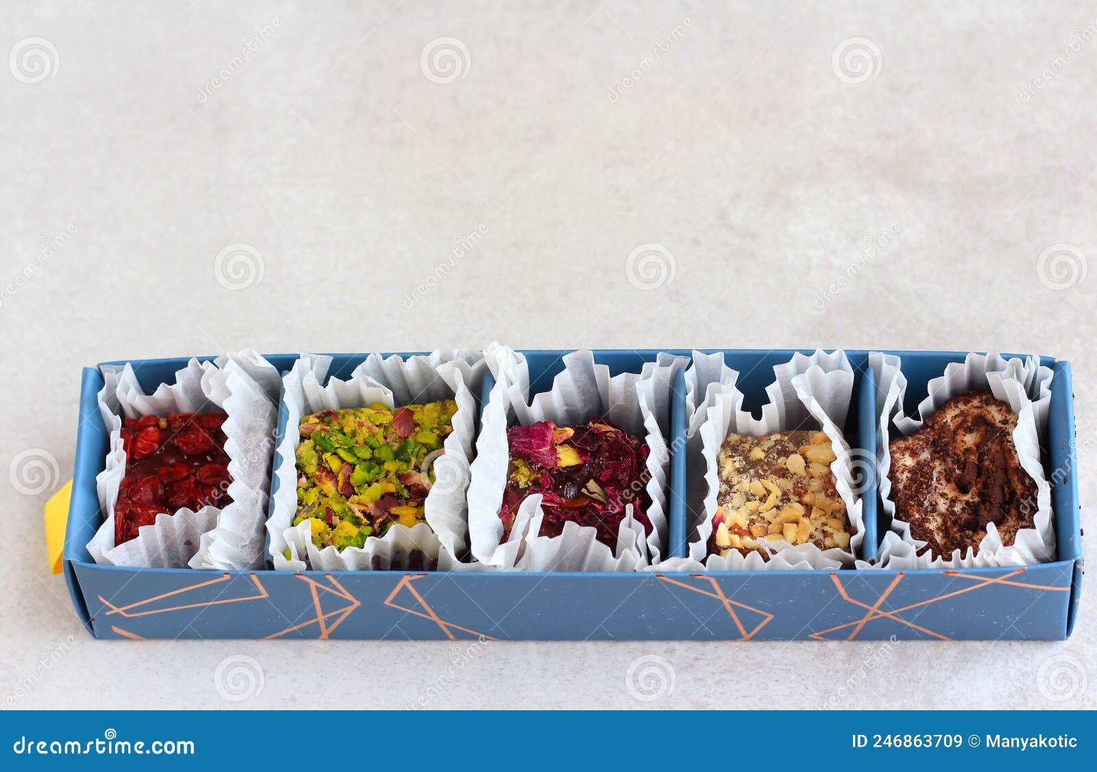 Turkish Delight Sweet Treat Stock Image - Image of food, snack: 246863709
