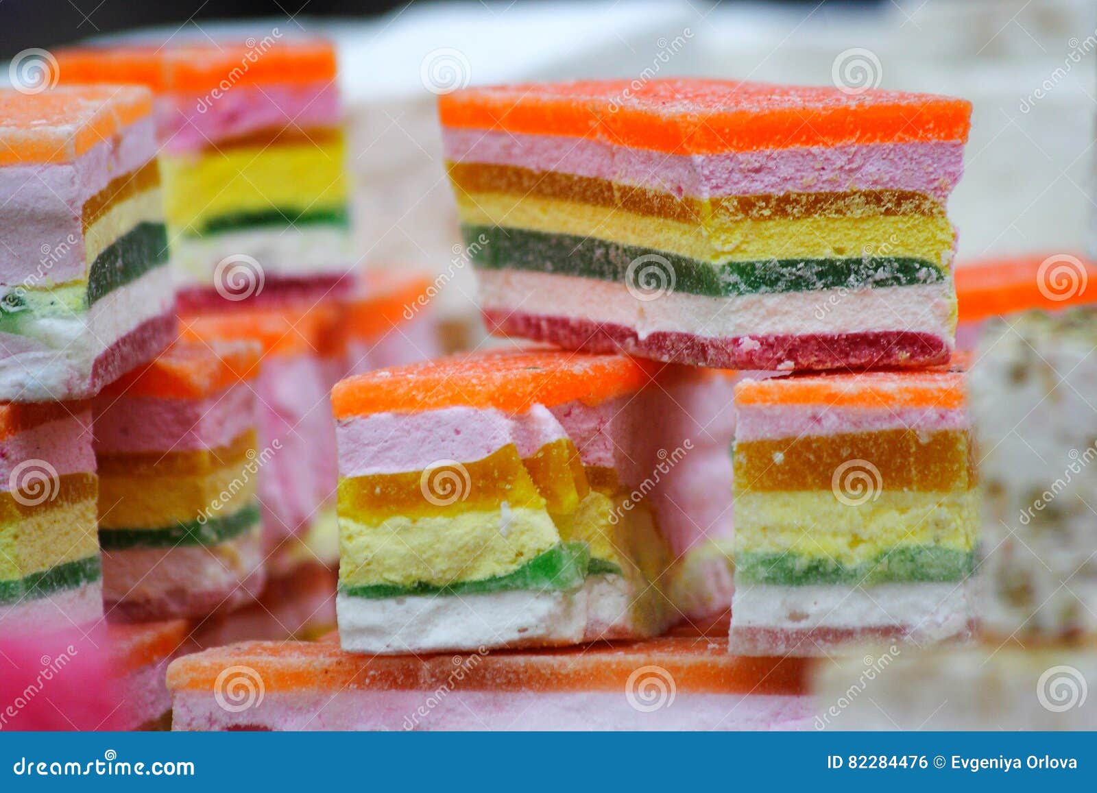 Turkish Delight, Sweets, Candy Shop Grand Bazaar Istanbul. Stock Photo ...