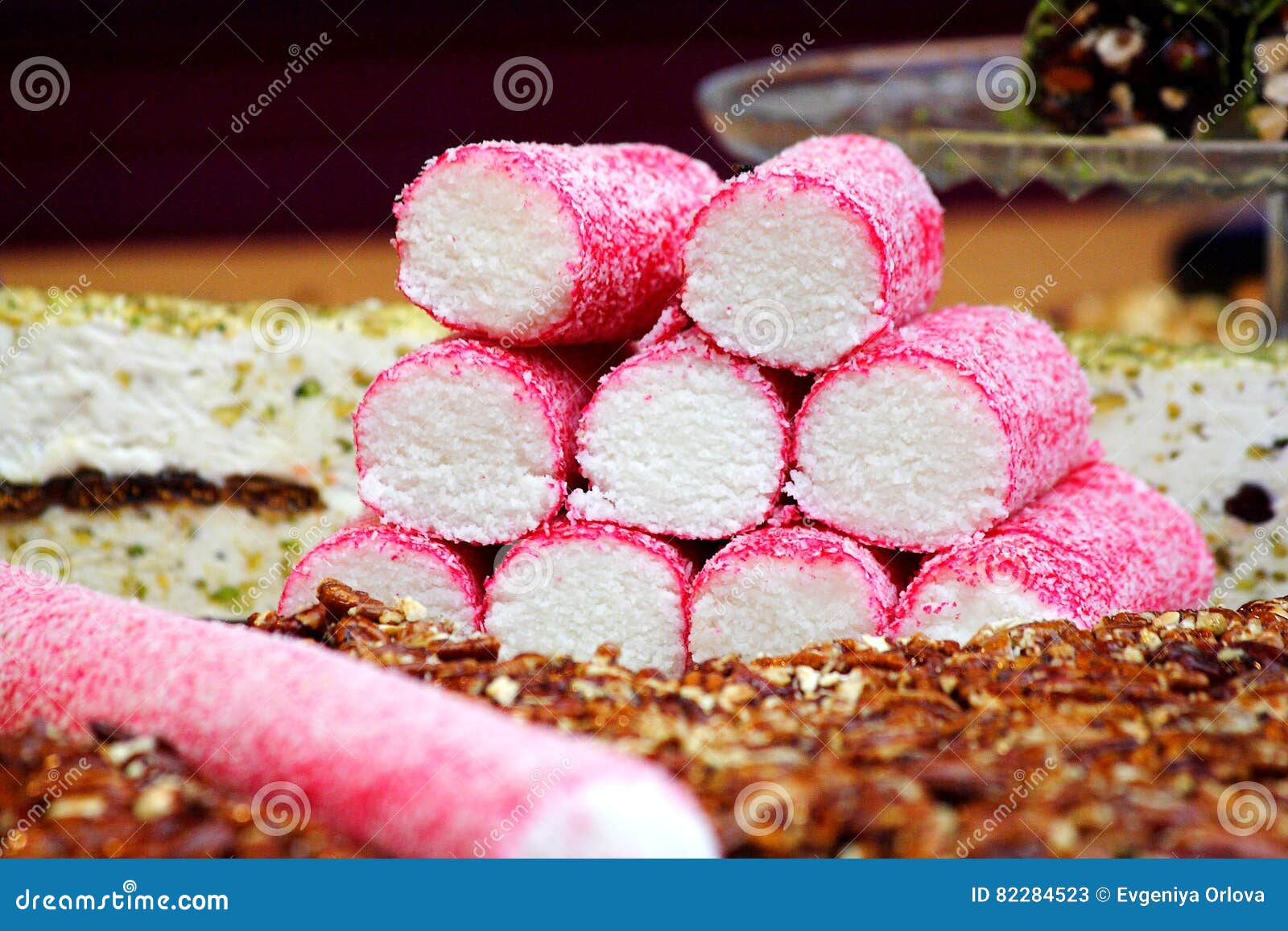 Turkish Delight, Sweets, Candy Shop Grand Bazaar Istanbul. Stock Image ...