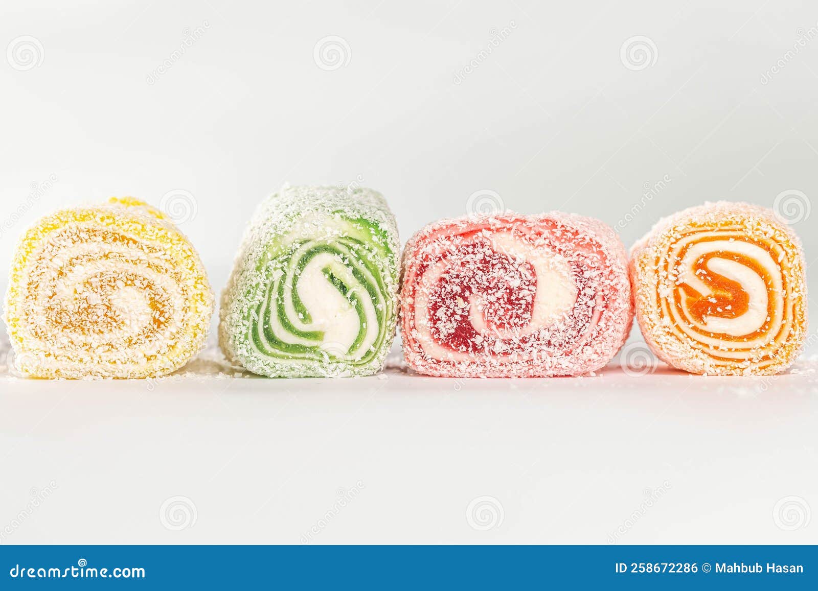 Turkish Delight Sweets in Coconut Flakes Stock Photo - Image of fruit ...