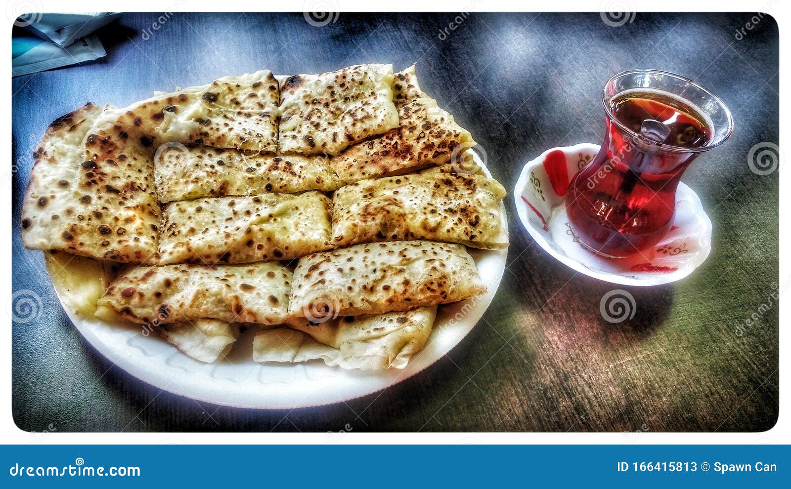 Turkish delight with Tea stock image. Image of delight - 166415813
