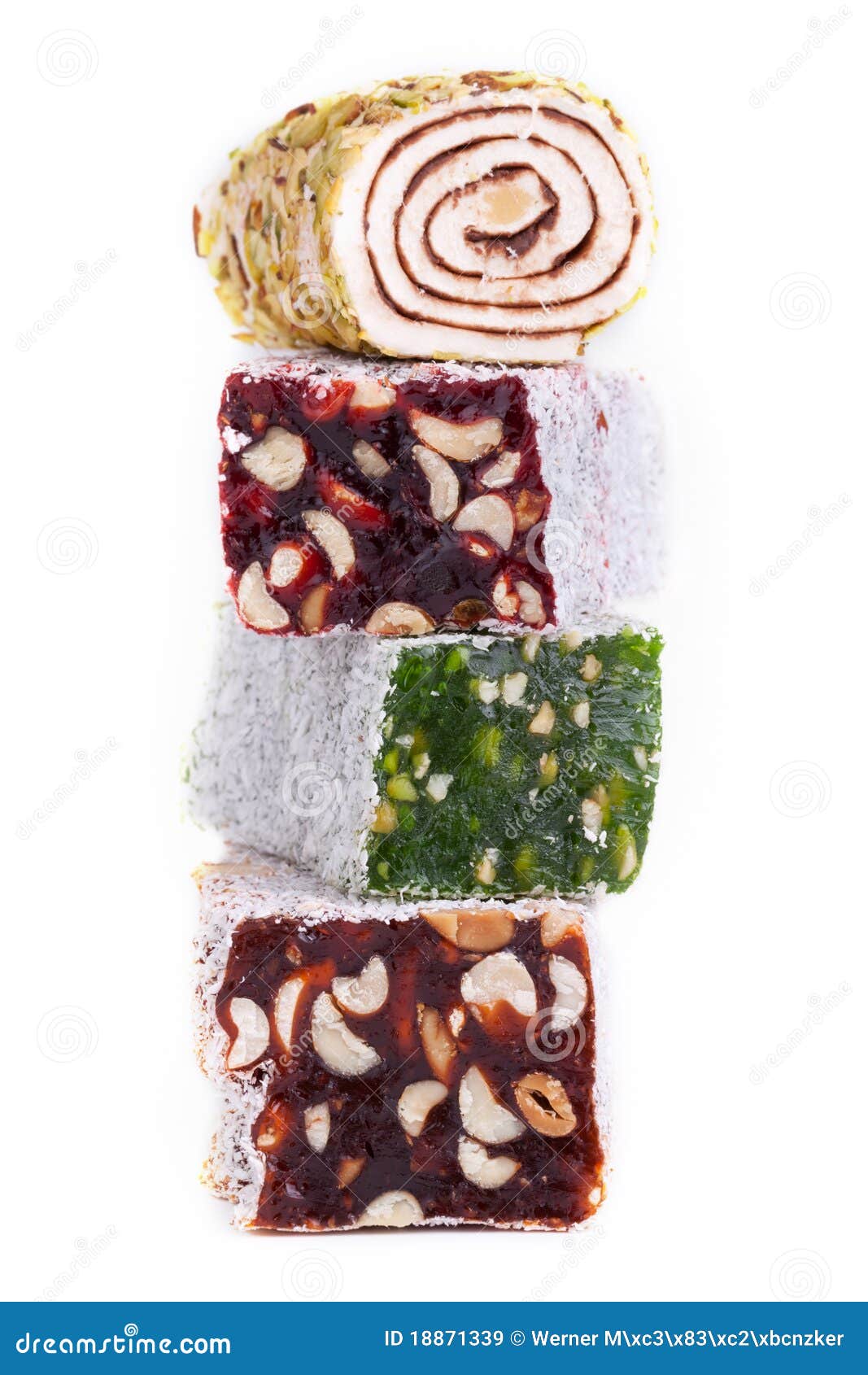 Turkish delights stock image. Image of honey, indoors - 18871339