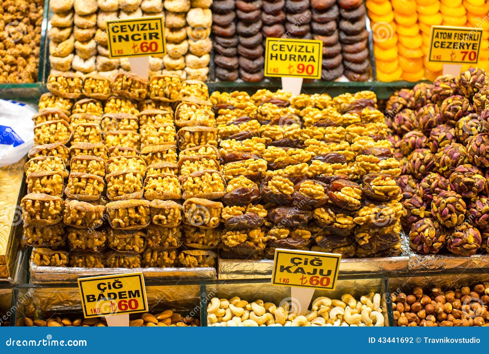 Turkish Delights on the Market Stock Photo - Image of istanbul, market ...
