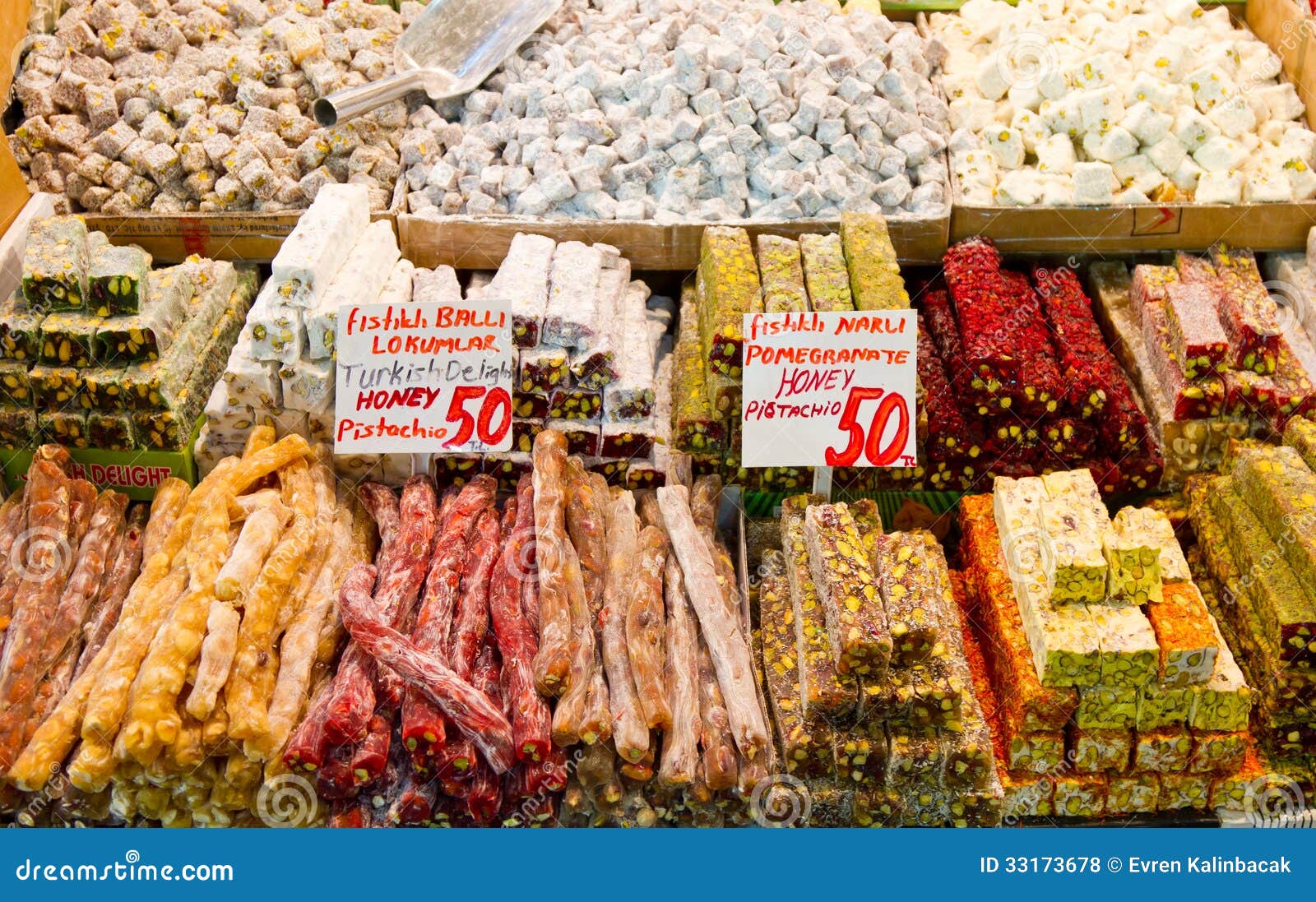 Turkish Delights stock photo. Image of shop, spice, turkish - 33173678
