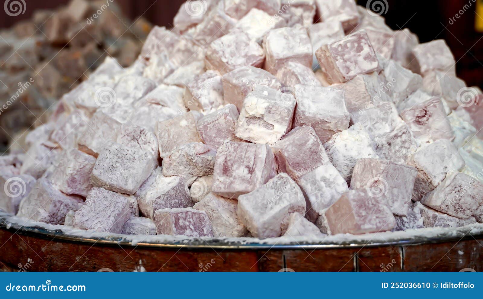 Turkish Delights Which are Kind of Traditional Candy of Turkey Stock ...