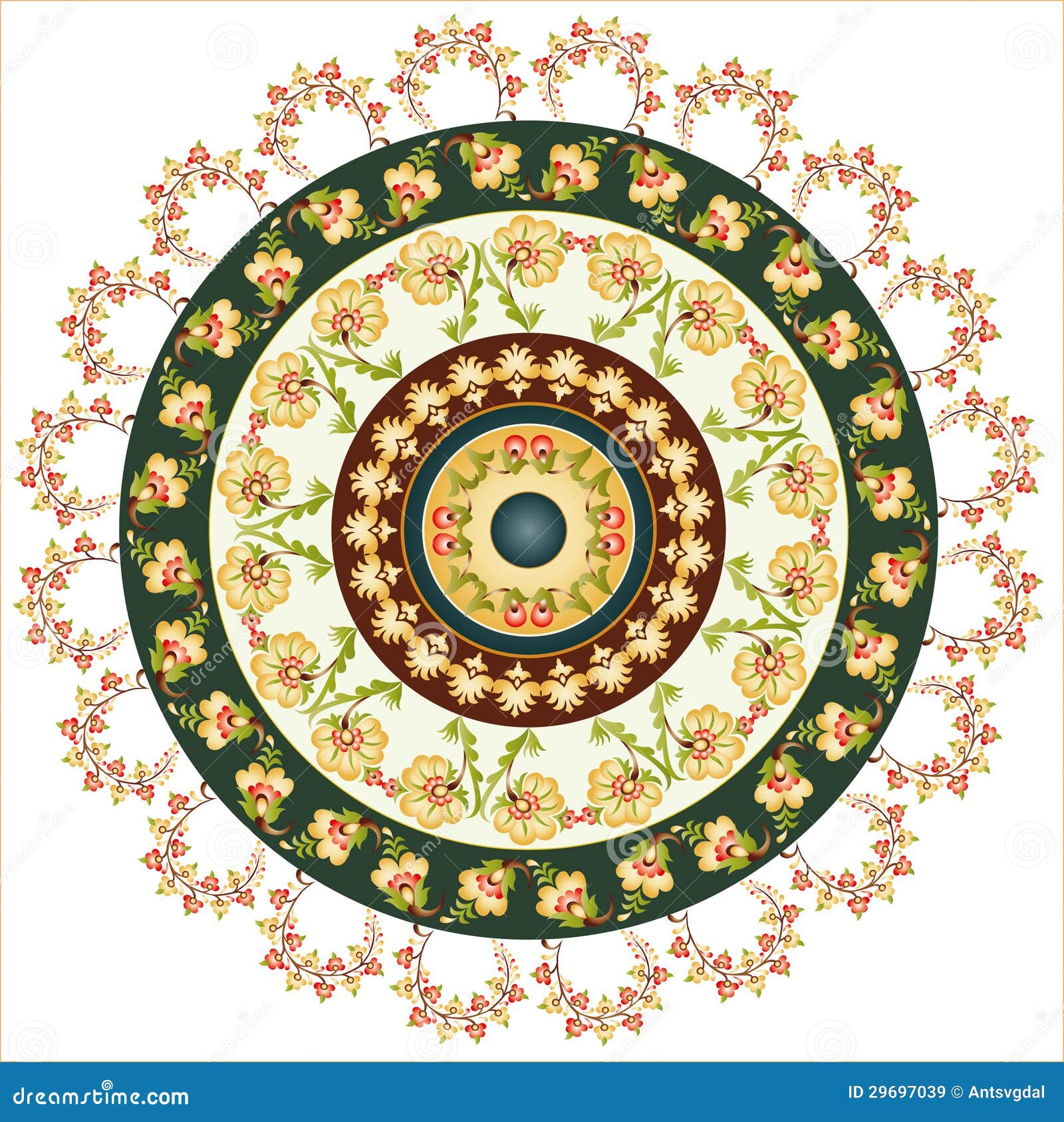 Turkish design circle stock vector. Illustration of style - 29697039