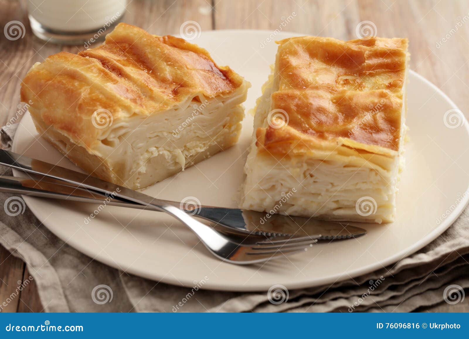 Turkish dish Su Boregi stock photo. Image of burek, cuisine - 76096816