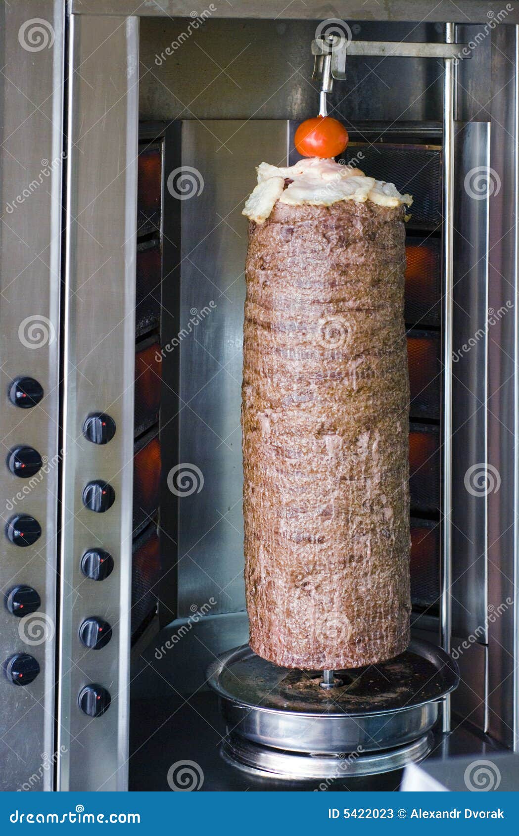 Turkish doner kebab stock image. Image of cooking, meat - 5422023