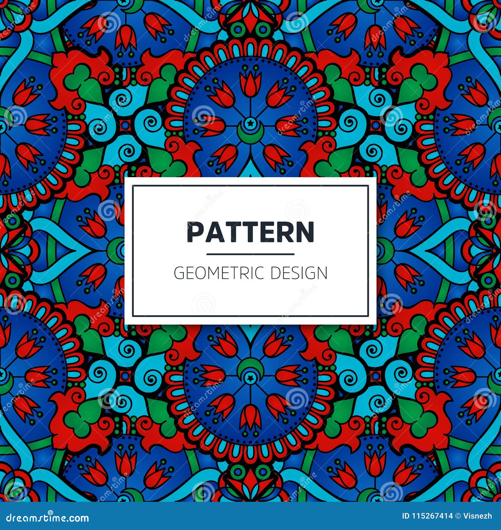 Turkish seamless pattern stock vector. Illustration of classic - 115267414