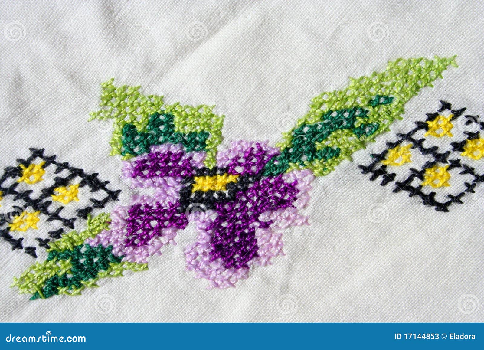 Turkish embroidery stock image. Image of white, leaf - 17144853