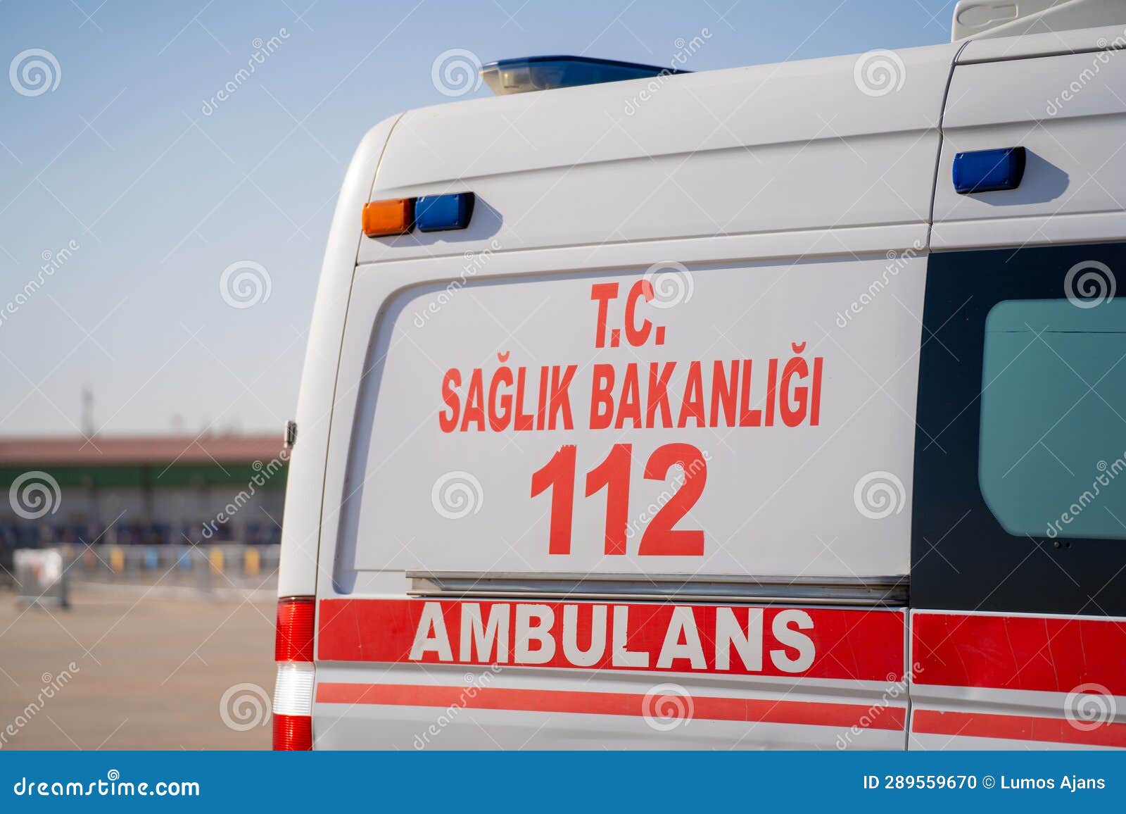 112 Turkish Emergency Service Ambulance. Editorial Image - Image of ...