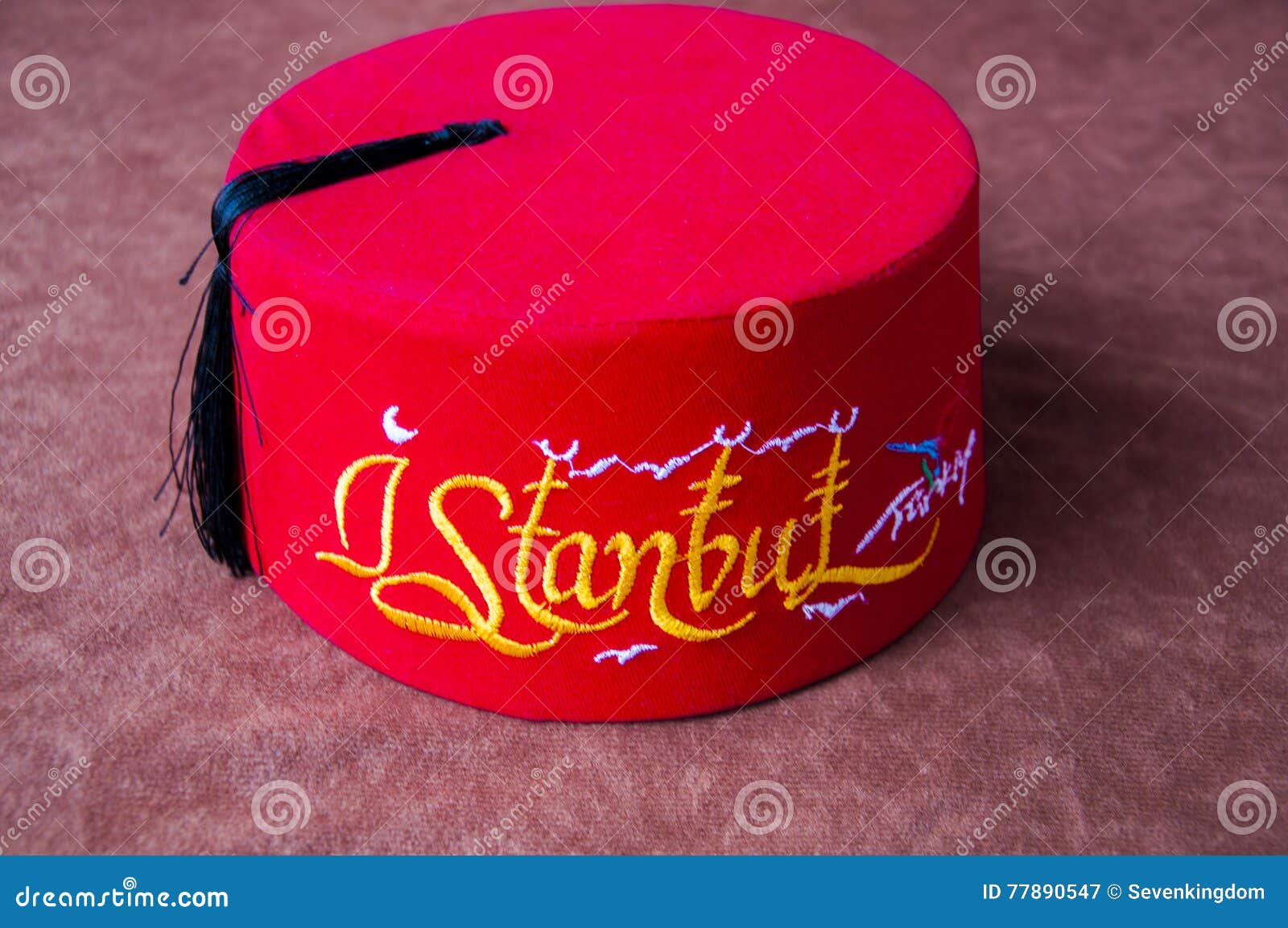 Turkish Fez with Istanbul Font Stock Image - Image of handwork ...