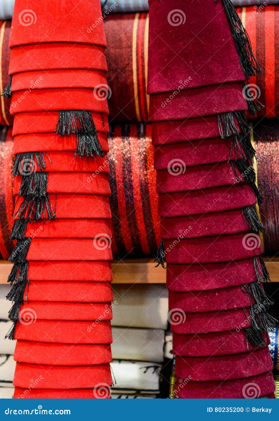 Turkish Fez, Traditional Ottoman Hat Stock Photo - Image of tissue ...