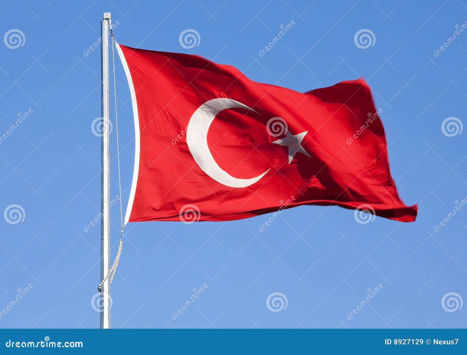 Turkish Flag stock image. Image of flagpole, turkish, patriotism - 8927129