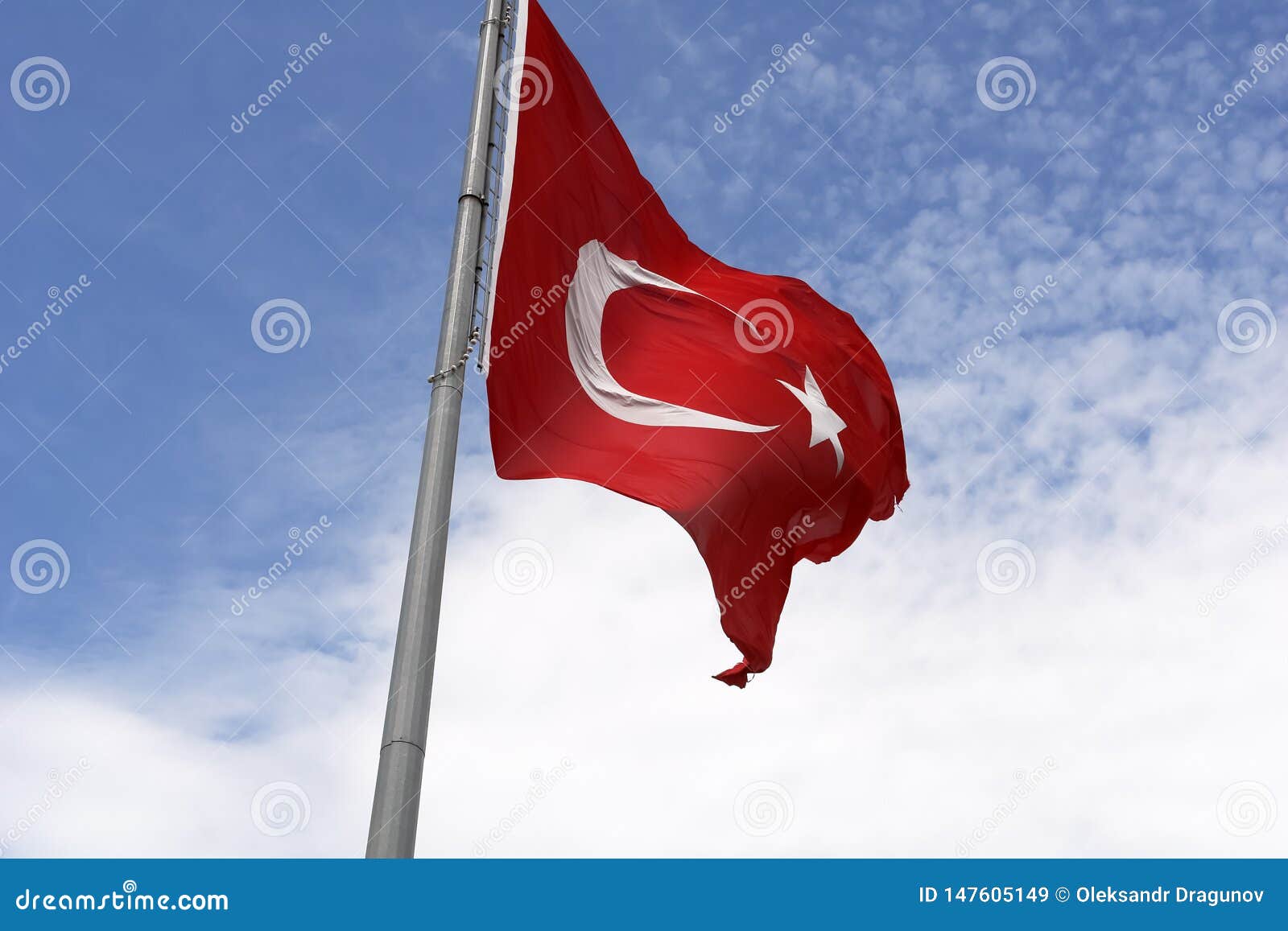 Turkish Flag Royalty-Free Stock Photography | CartoonDealer.com #84180449