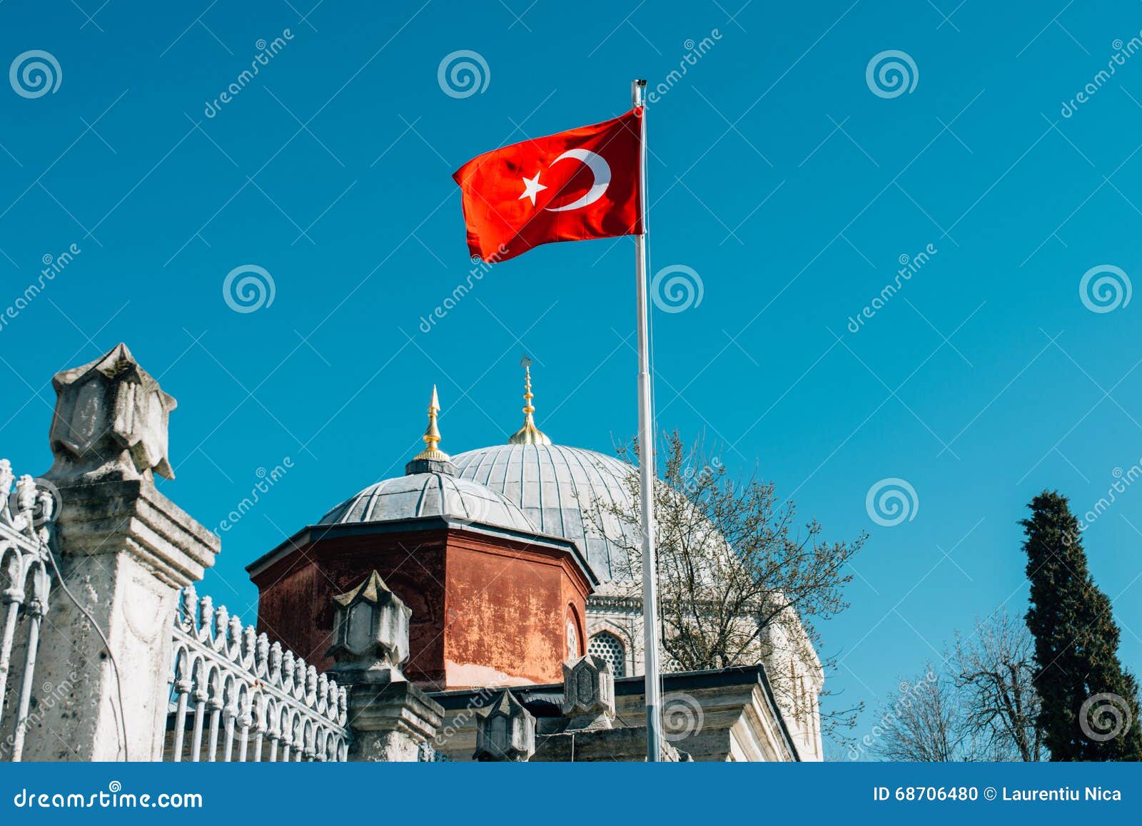 Turkish flag editorial image. Image of tourism, freedom - 68706480