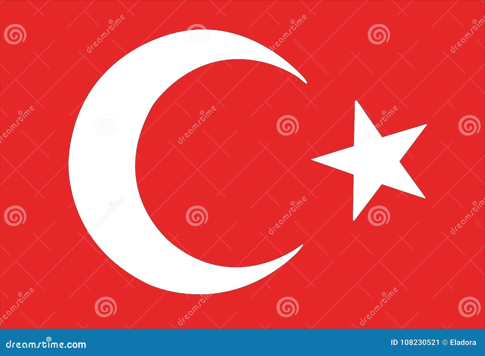 Turkish Flag, Silhouette Vector Art Work Stock Vector - Illustration of ...