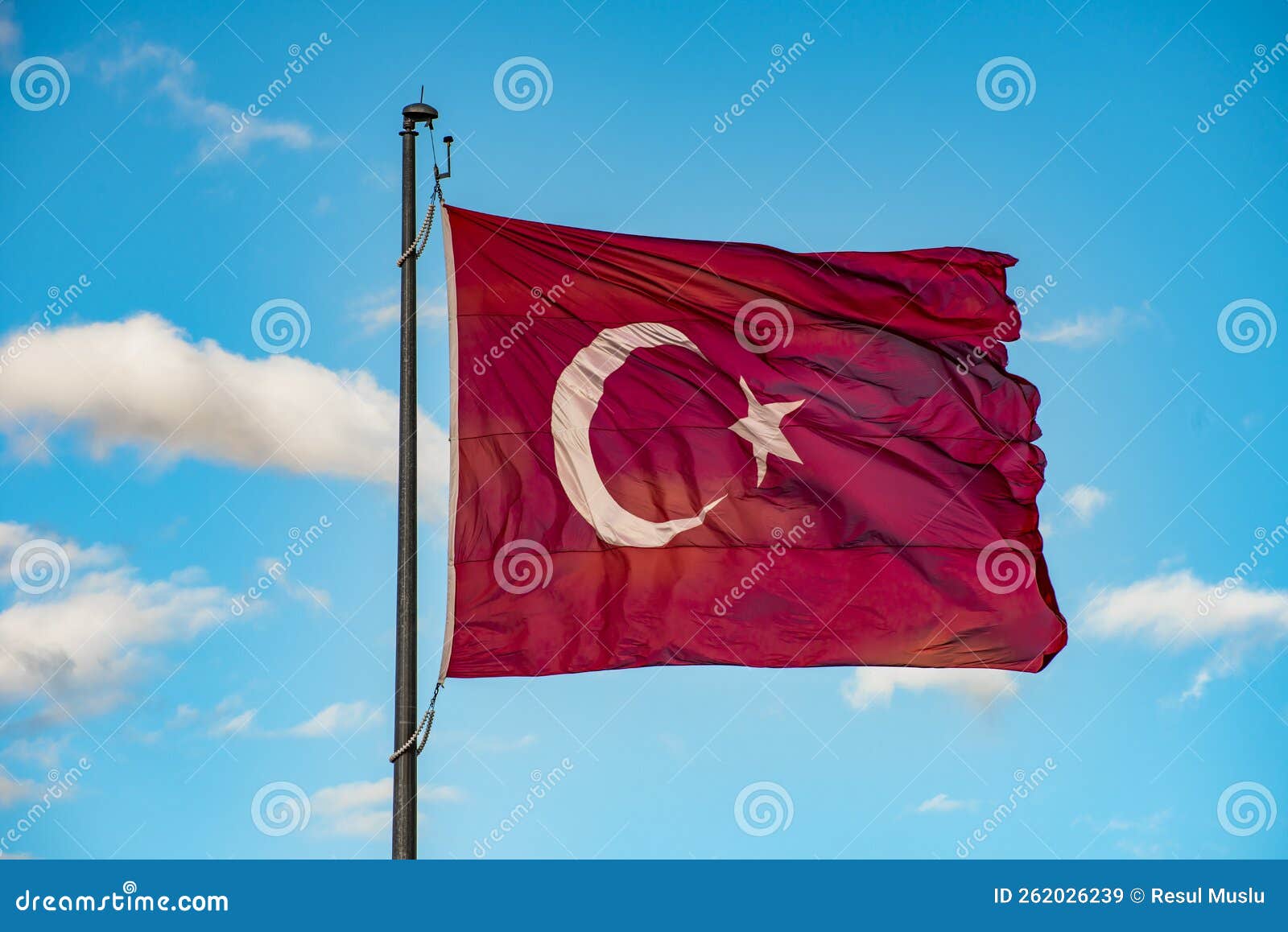 Turkish Flag stock image. Image of crescent, moon, ataturk - 262026239