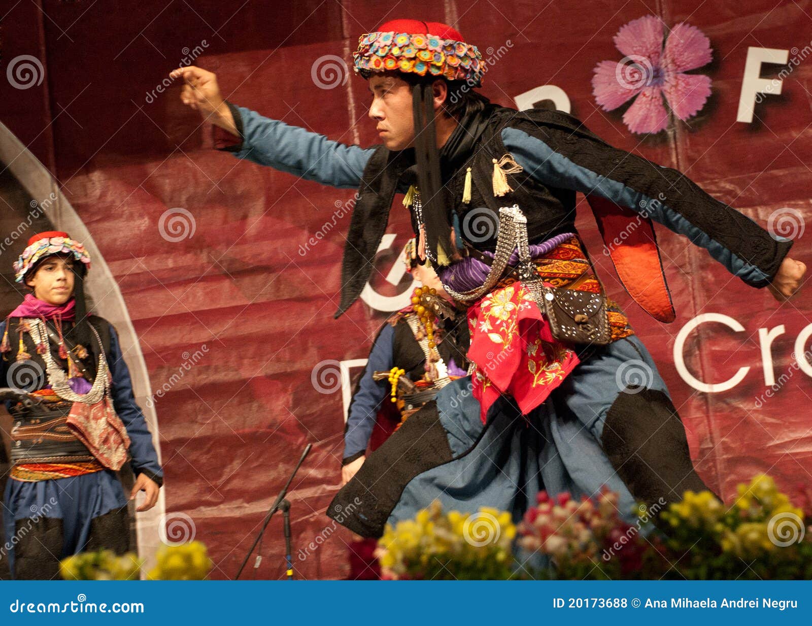 Turkish Folk Dancer at an International Festival Editorial Stock Photo ...