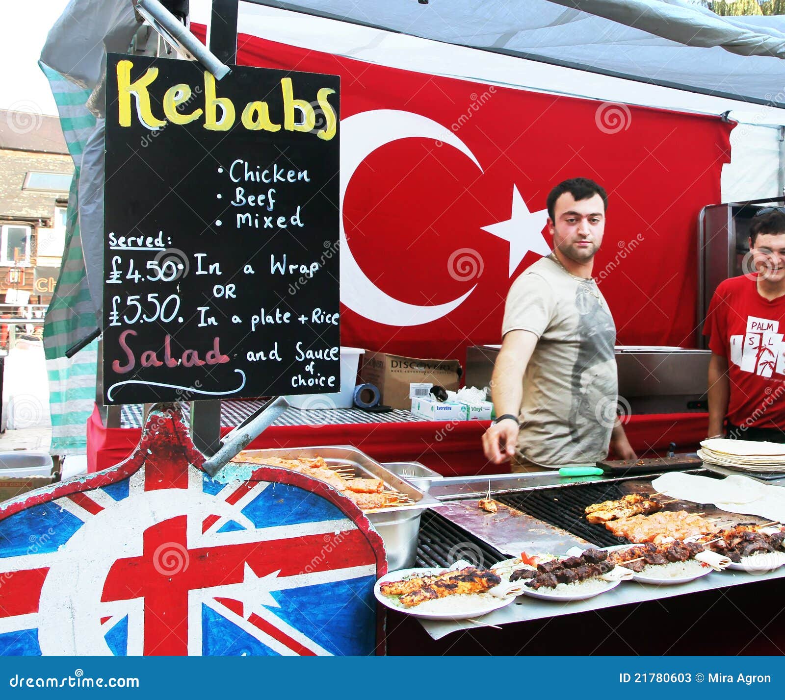 Turkish Food in Camden Market Editorial Stock Photo - Image of dishes ...