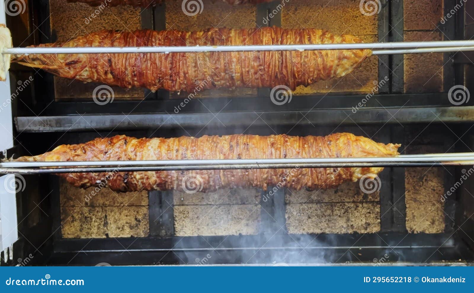 Turkish Food Kokorec Made with Sheep Intestine Stock Footage - Video of ...